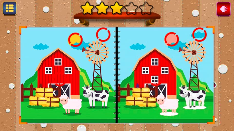 Cartoon Farm Spot The Difference - Ilmainen Nettipeli | FunnyGames